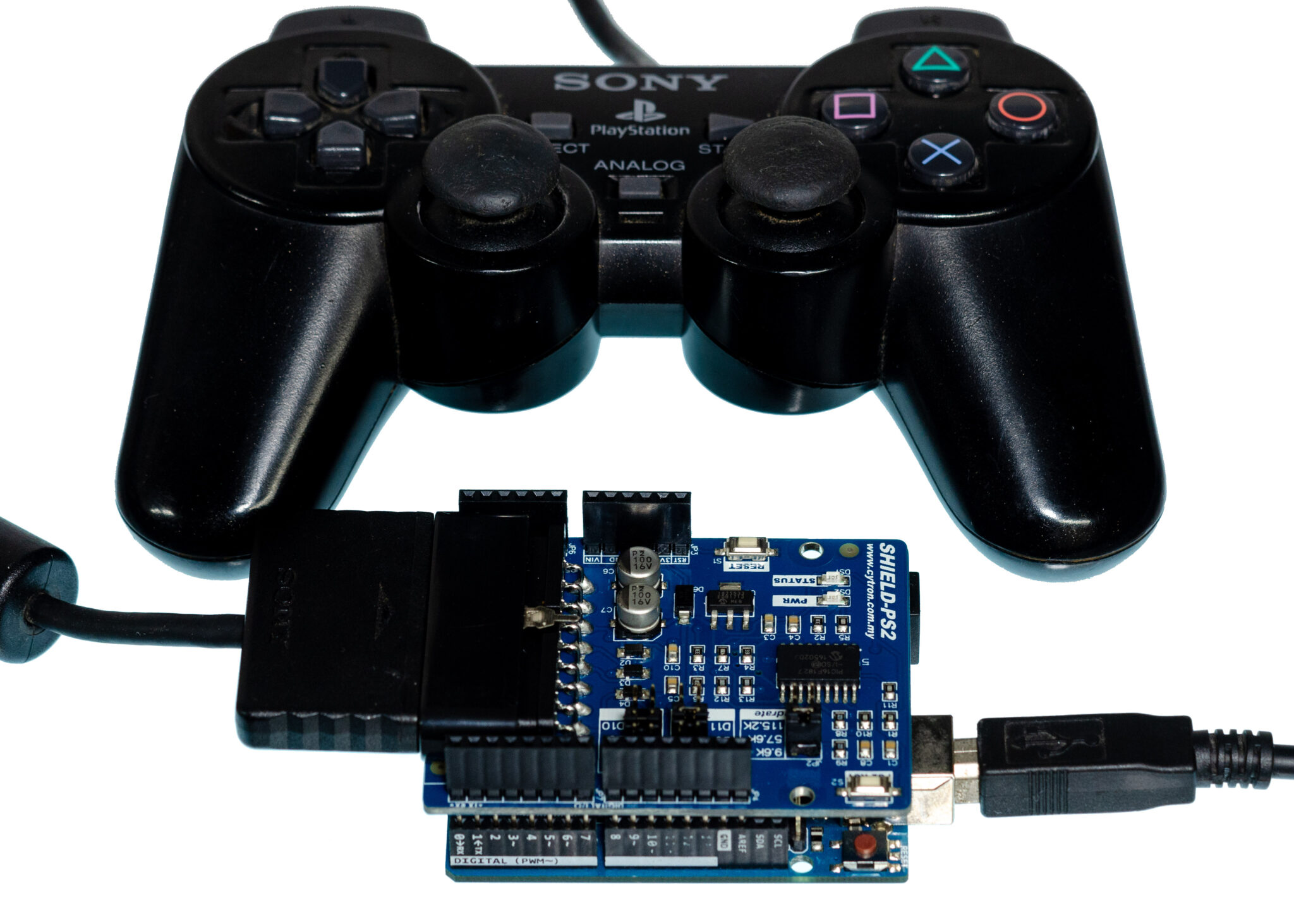 Cytron PS2シールドをArduinoで動かしてみた – Suzaku Lab. note